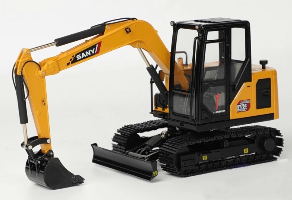Yahoo!オークション - 送料無料 1 25 SANY SY75C 油圧ショベル ミニカ...