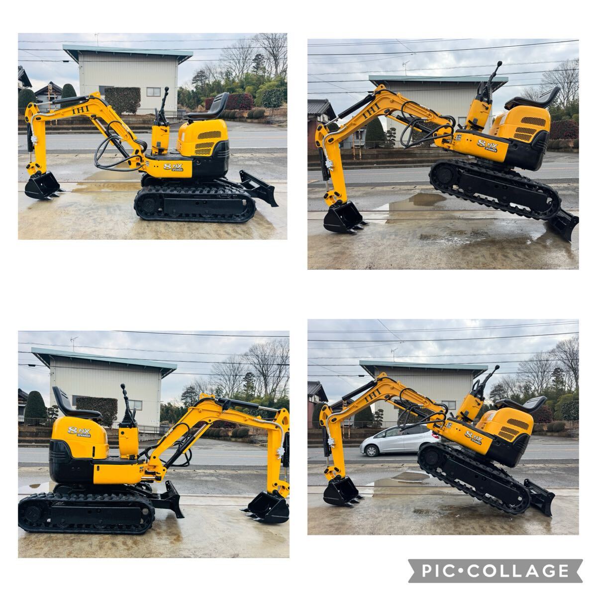 Yahoo!オークション - IHI《8NX-SPANNER》ミニ油圧ショベル 可変脚 排...