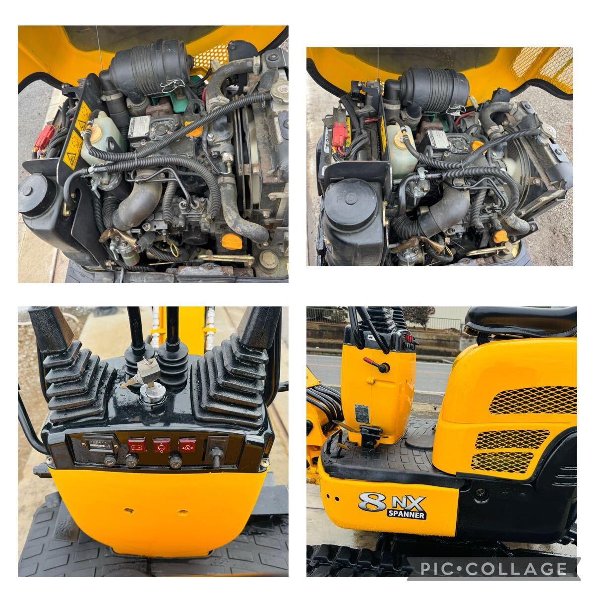 Yahoo!オークション - IHI《8NX-SPANNER》ミニ油圧ショベル 可変脚 排...