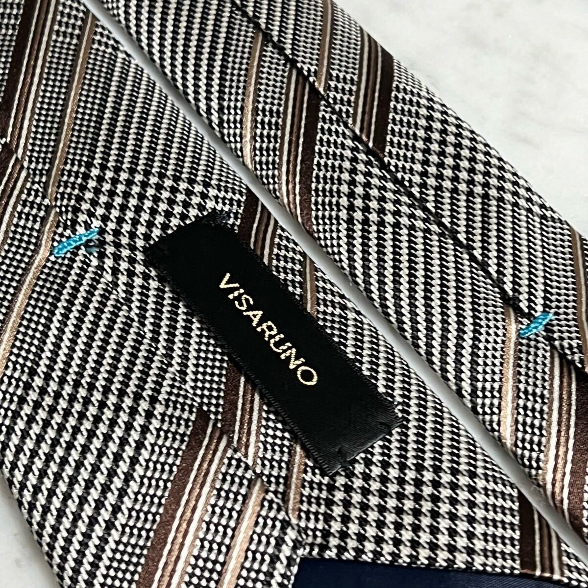 Yahoo!オークション - 【美品】 999円～ VISARUNO ネクタイ ブラック ...