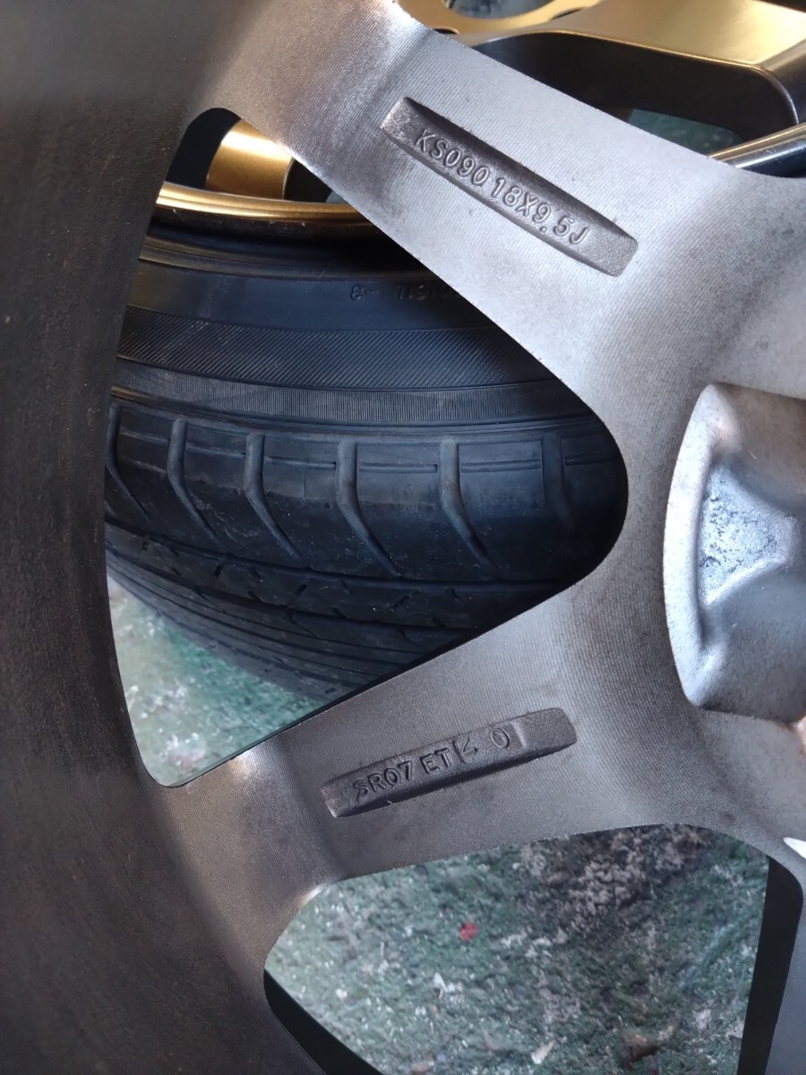 Yahoo!オークション - TE37タイプ ERS SR07 9.5J +20 PCD114.3 5穴 18...