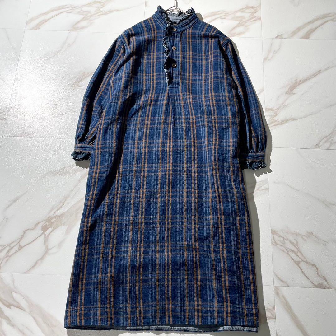 Yahoo!オークション - 極美品 定価 59400円 45R 藍ざっくりネルのグー...