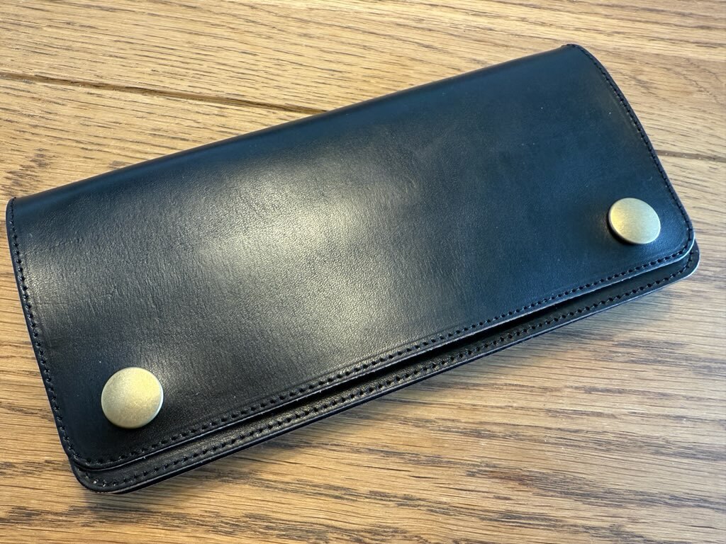 Yahoo!オークション - SALE B035 トラッカーロングウォレット 栃木レザ...