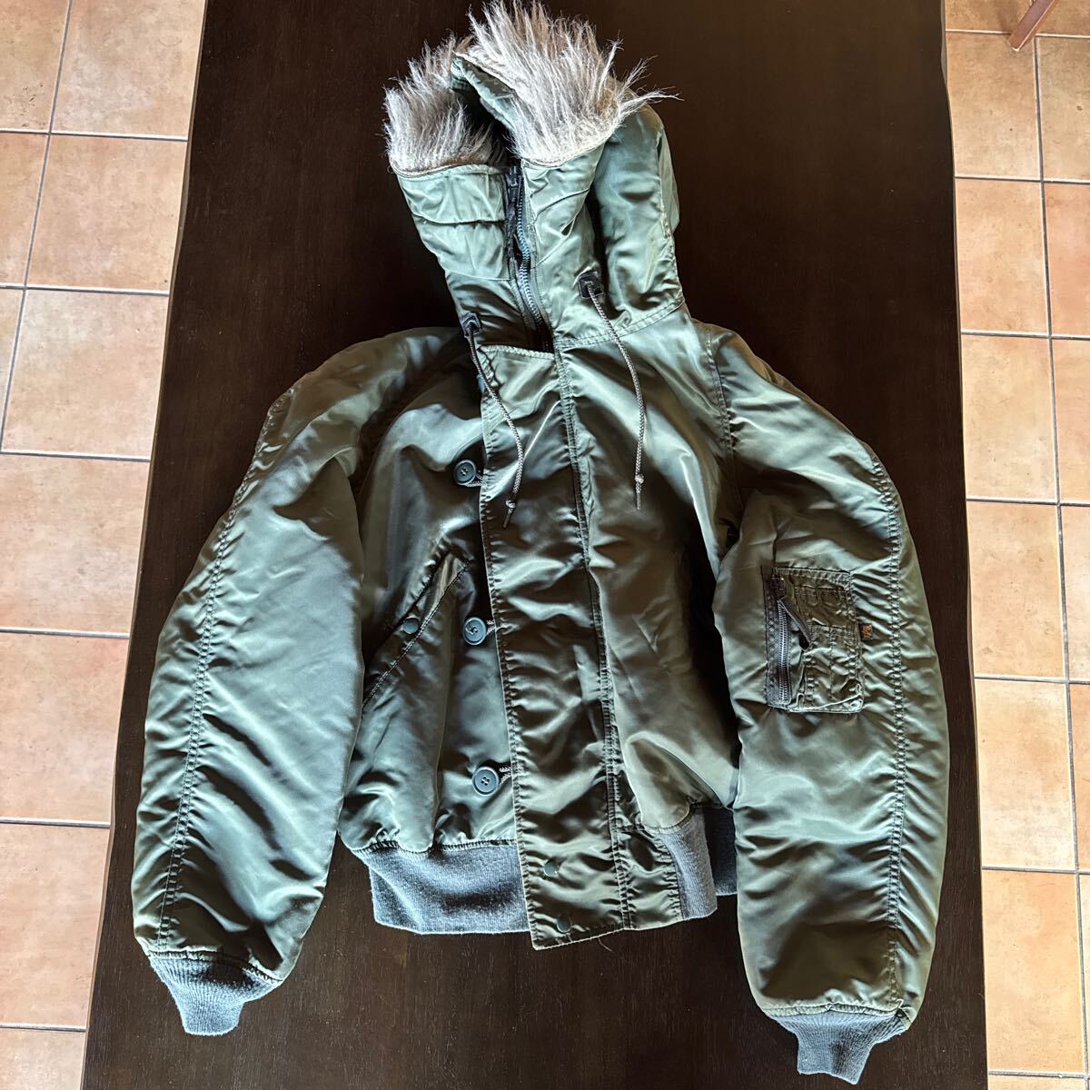 Yahoo!オークション - ALPHA N-2B L USA製 フライトジャケット アルフ...