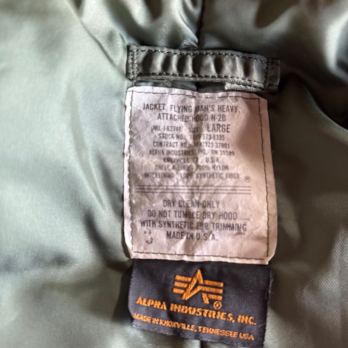 Yahoo!オークション - ALPHA N-2B L USA製 フライトジャケット アルフ...