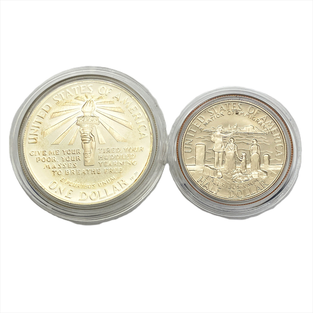 Yahoo!オークション - リバティコイン アメリカ 自由の女神記念コイン ...