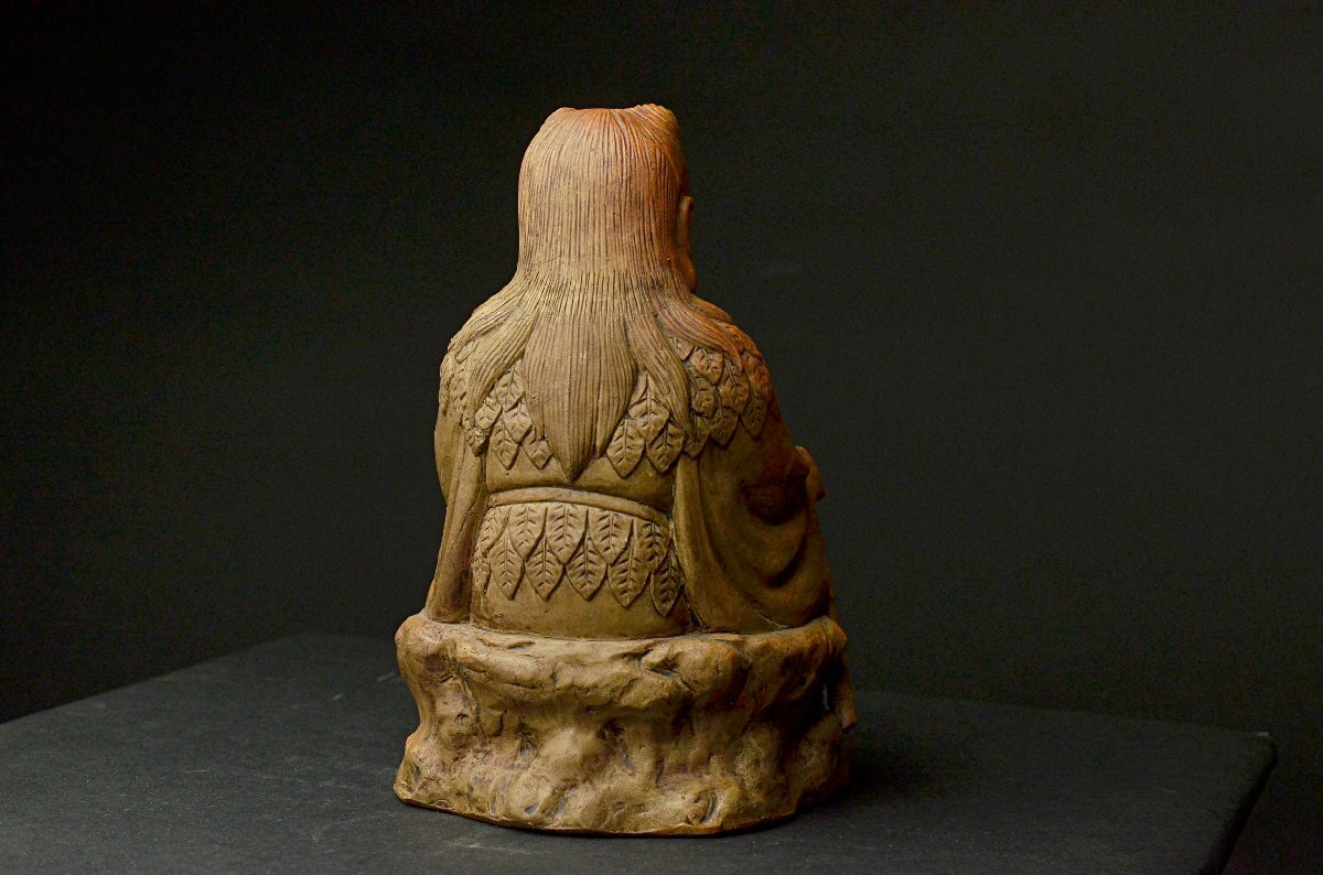 Yahoo!オークション - 【YB】木彫人物像 中国古玩骨董IW12