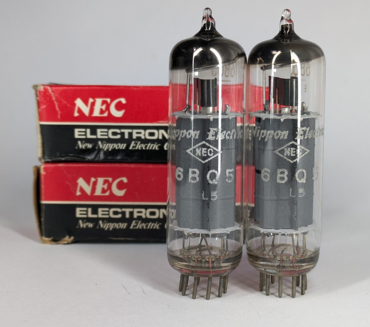 Yahoo!オークション - NEC 6BQ5 通信用 同一ロット 2本 測定データあり...