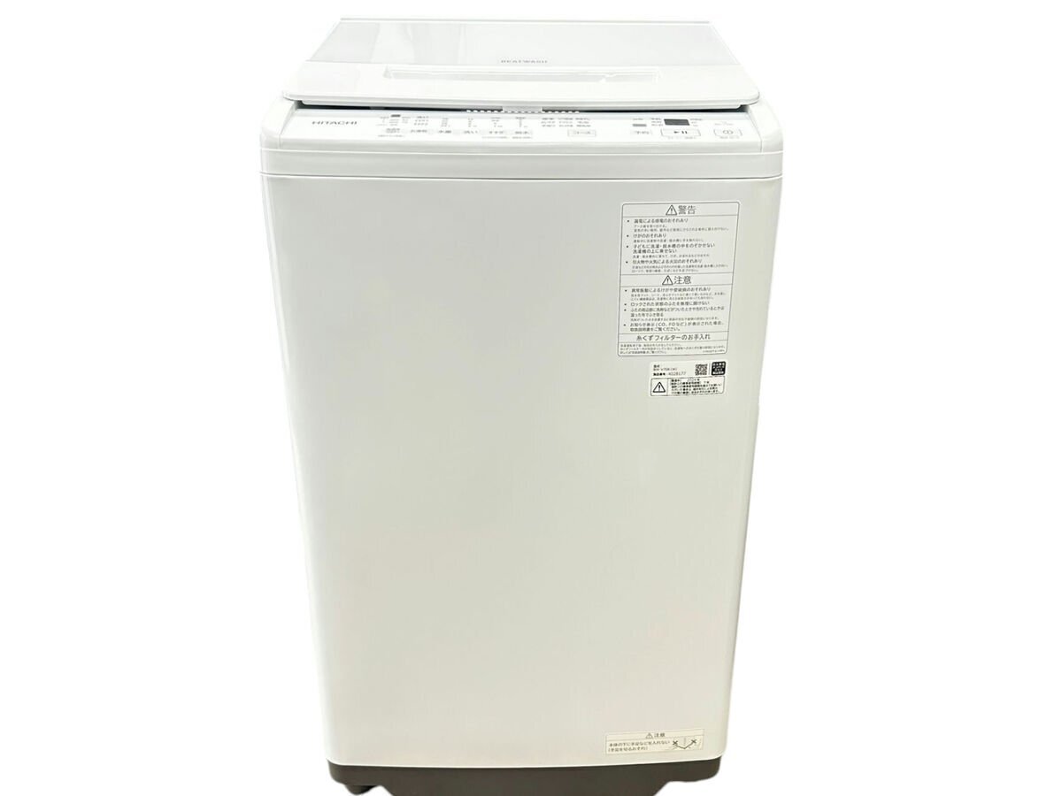 Yahoo!オークション - 極美品 日立 ビートウォッシュ BW-V70K ホワイト...