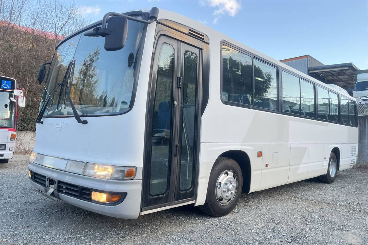 Yahoo!オークション - 動画有 売り切り H18年 日野 メルファ バス 64人...