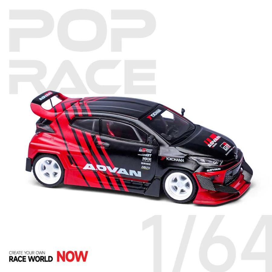 【樂淘letao】日本代購代標第一品牌－＜新品＞ POP RACE GR YARIS ADVAN 1/64サイズ