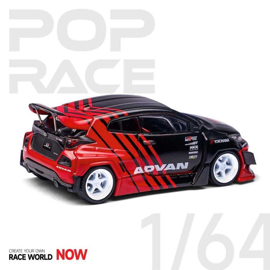 【樂淘letao】日本代購代標第一品牌－＜新品＞ POP RACE GR YARIS ADVAN 1/64サイズ