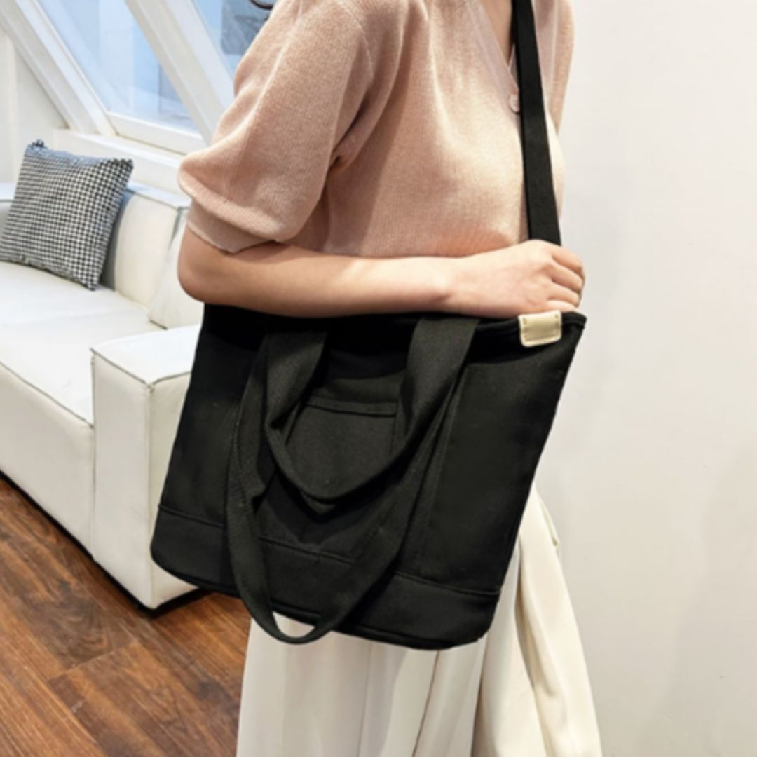 Yahoo!オークション - トートバック キャンバス A4 大容量 トート キャ...