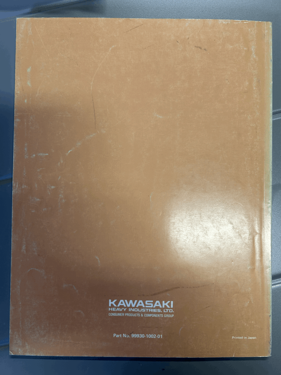 Yahoo!オークション - Kawasaki 1979 1981 Model RECOGNITION MANUAL Z...