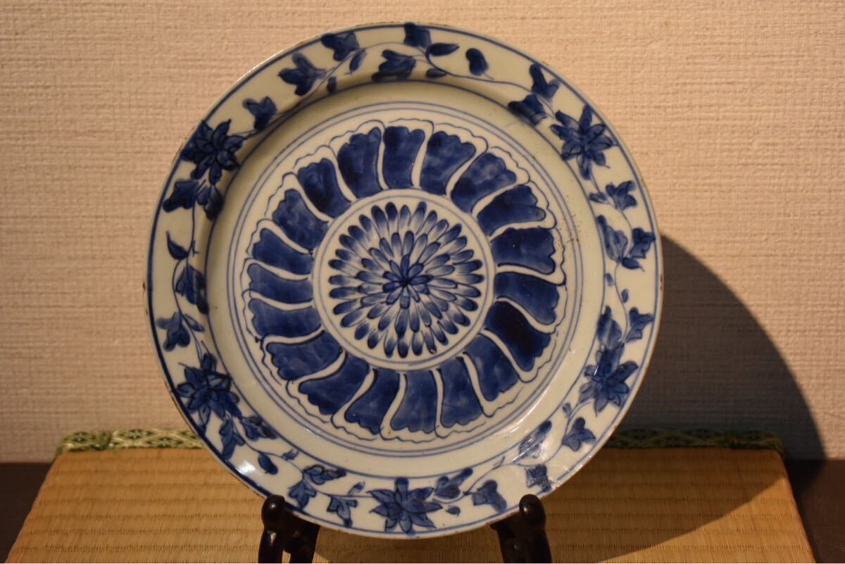 Yahoo!オークション - 【GE】Z91【コレクター所蔵品】時代 古染付皿/中...