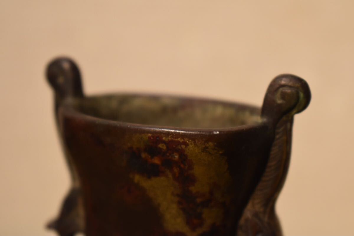 Yahoo!オークション - 【GE】Z94【コレクター所蔵品】時代 銅鍍金花瓶/...