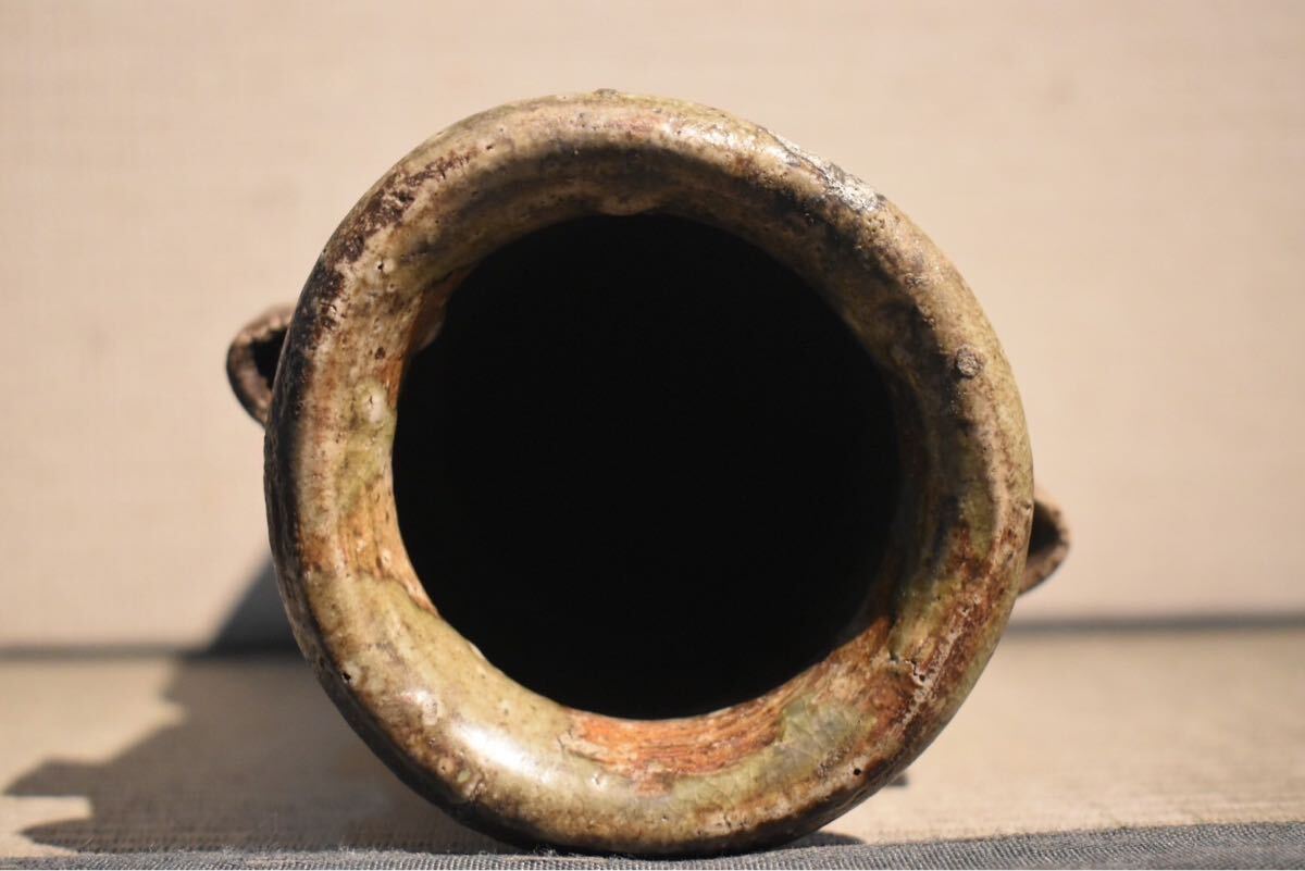 Yahoo!オークション - 【GE】Y164【コレクター所蔵品】時代 古伊賀花入...