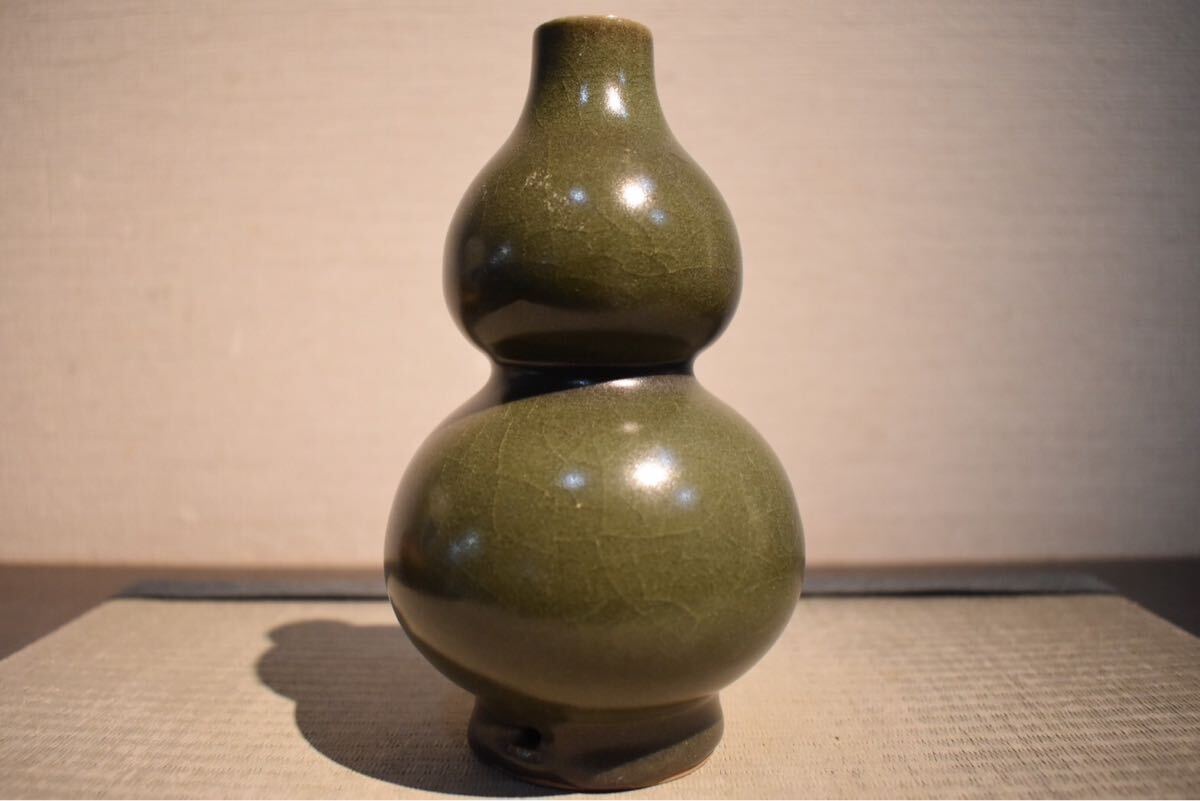 Yahoo!オークション - 【GE】Z137【コレクター所蔵品】時代 飄形花瓶/...