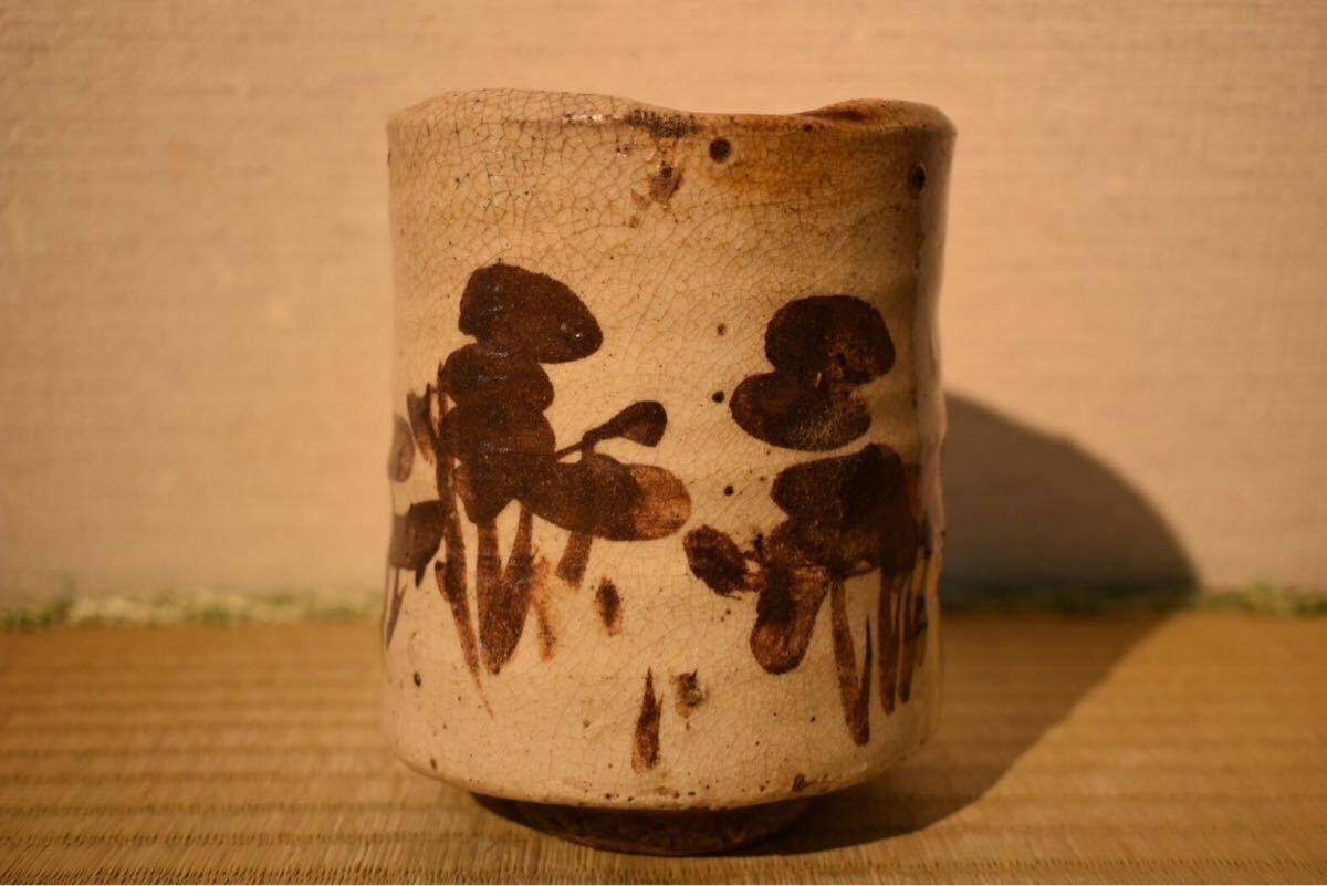 Yahoo!オークション - 【GE】M144【コレクター所蔵品】時代 絵志野筒茶...