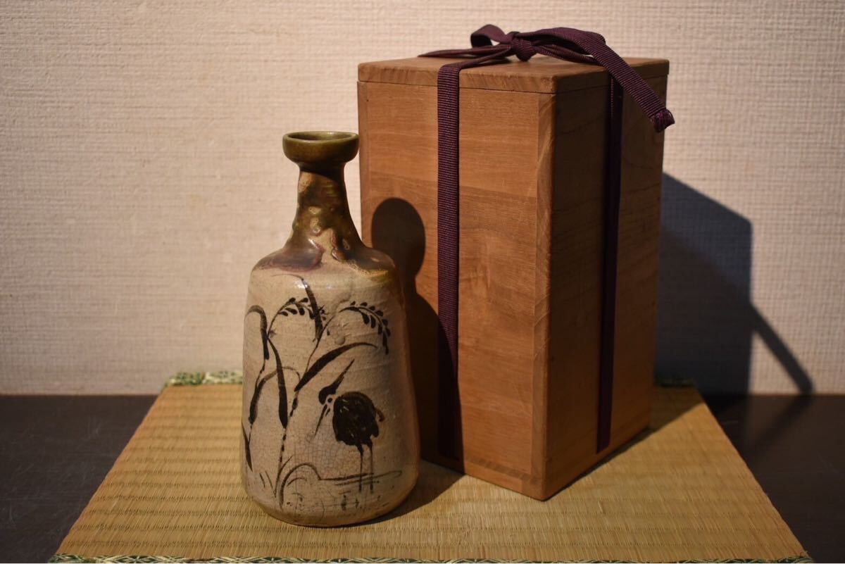 Yahoo!オークション - 【GE】M147【コレクター所蔵品】時代 織部徳利/...