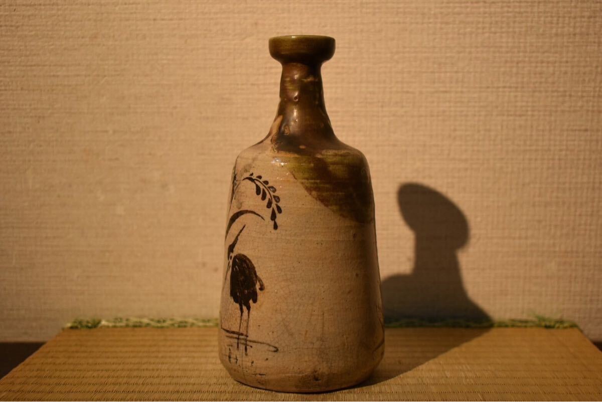 Yahoo!オークション - 【GE】M147【コレクター所蔵品】時代 織部徳利/...