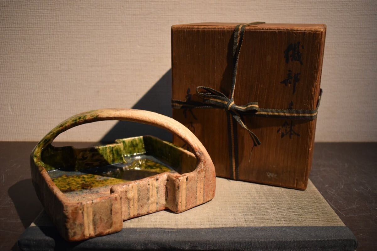 Yahoo!オークション - 【GE】M154【コレクター所蔵品】時代 織部手鉢/...