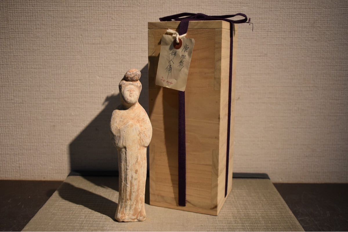 Yahoo!オークション - 【GE】Y241【コレクター所蔵品】時代 加彩人物置...