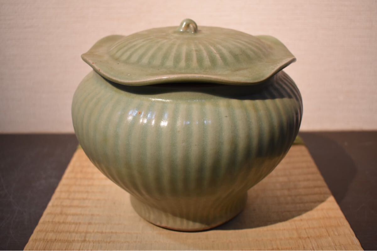 Yahoo!オークション - 【GE】Y302【コレクター所蔵品】時代 青磁蓋物