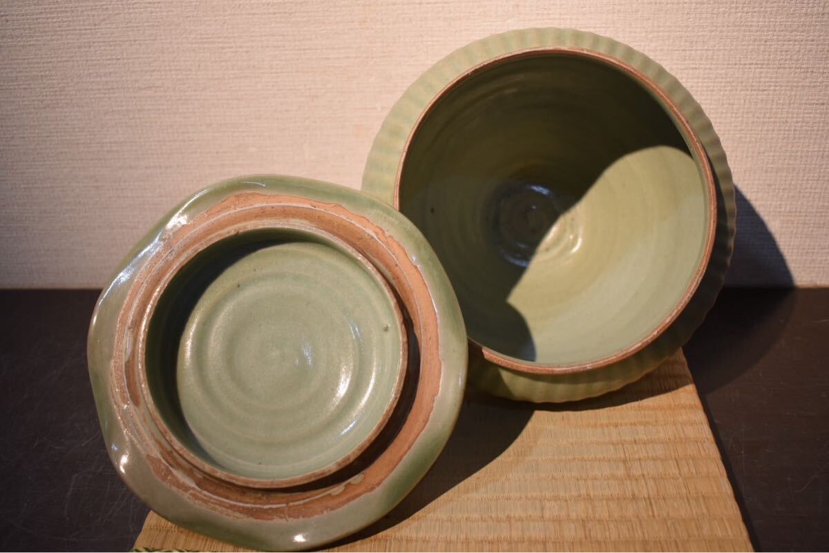 Yahoo!オークション - 【GE】Y302【コレクター所蔵品】時代 青磁蓋物