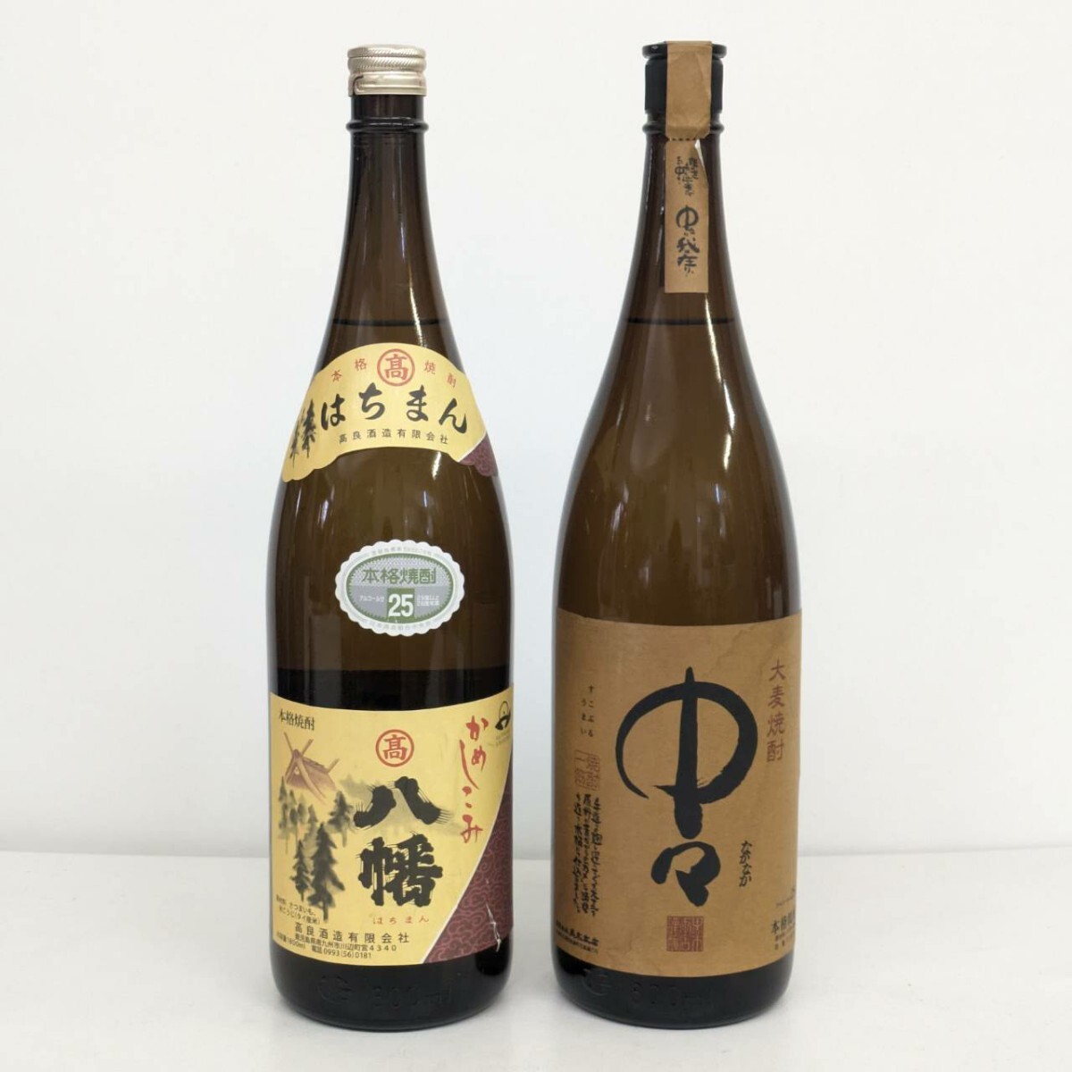 Yahoo!オークション - 箱59/本格焼酎 八幡 芋焼酎/大麦焼酎 中々/古酒/...