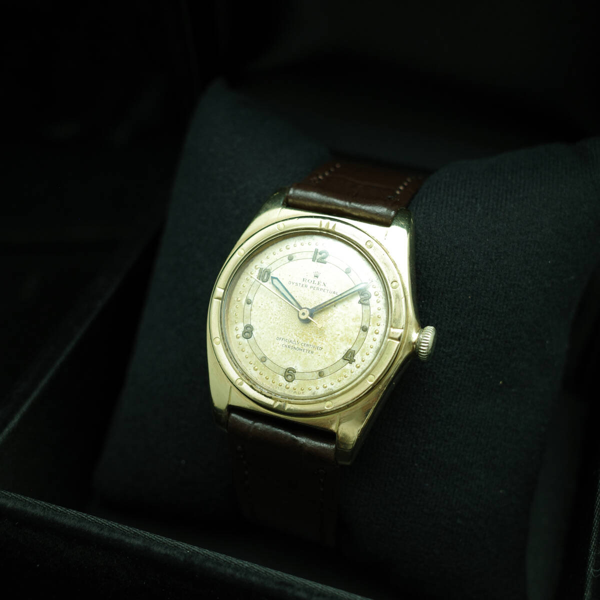 K9YG金無垢ロレックス ROLEX バブルバック Bubble オリジナル文字盤 正規修理保証書付 5015 アンティーク1947年 メンズ 動作良好極 1円(本体)｜売買されたオークション ...