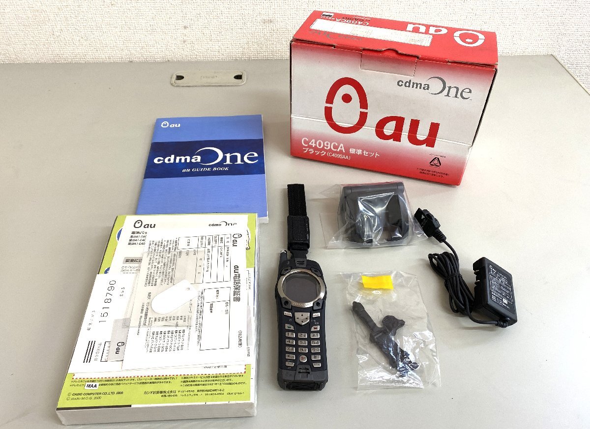 高崎店 現状品 u2-18 CASIO カシオ cdmaOne MS1-C409CA ブラック 携帯電話 ガラケー 箱 説明書付き 簡易 み(携帯電話)｜売買されたオークション情報、yahoo ...