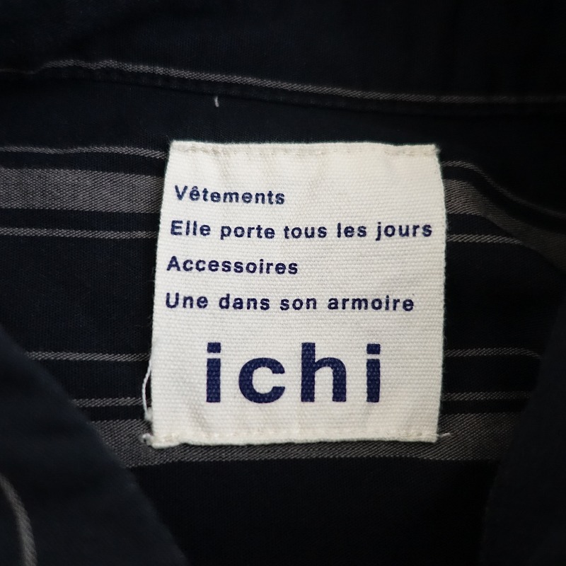 Yahoo!オークション - イチ ICHI ストライプコットンロングワンピース ...