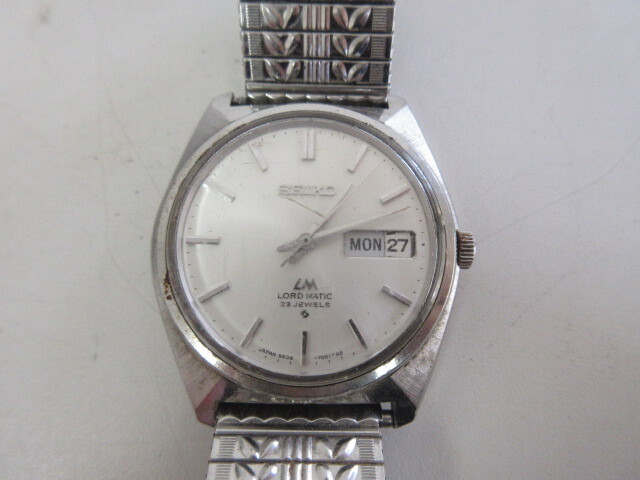 Yahoo!オークション - e004 セイコー LM ロードマチック 時計 ジャンク...
