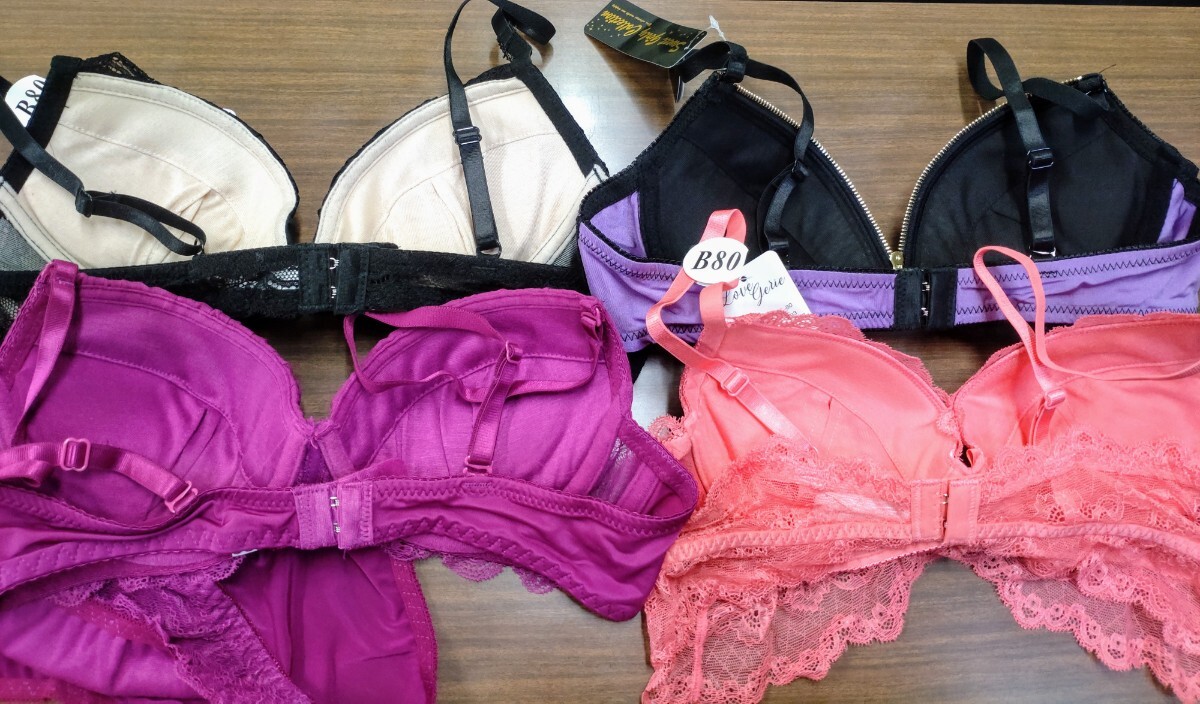 Yahoo!オークション - ブラジャー＆ショーツ 4組セット B80 Lサイズ