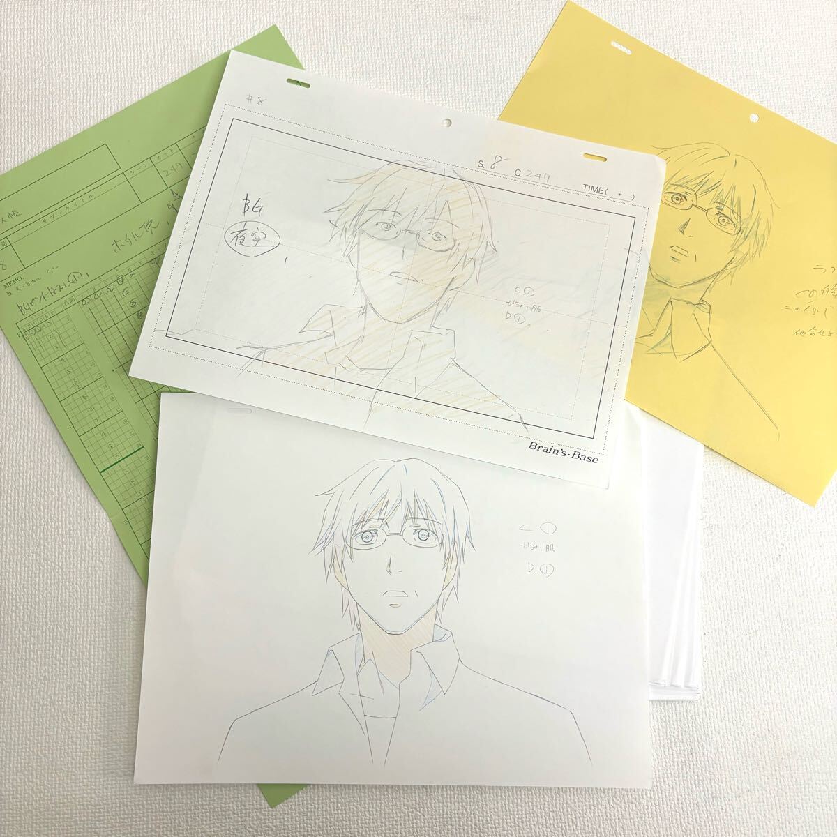 Yahoo!オークション - 0214L6 夏目友人帳 セル画 原画 レイアウト C247...