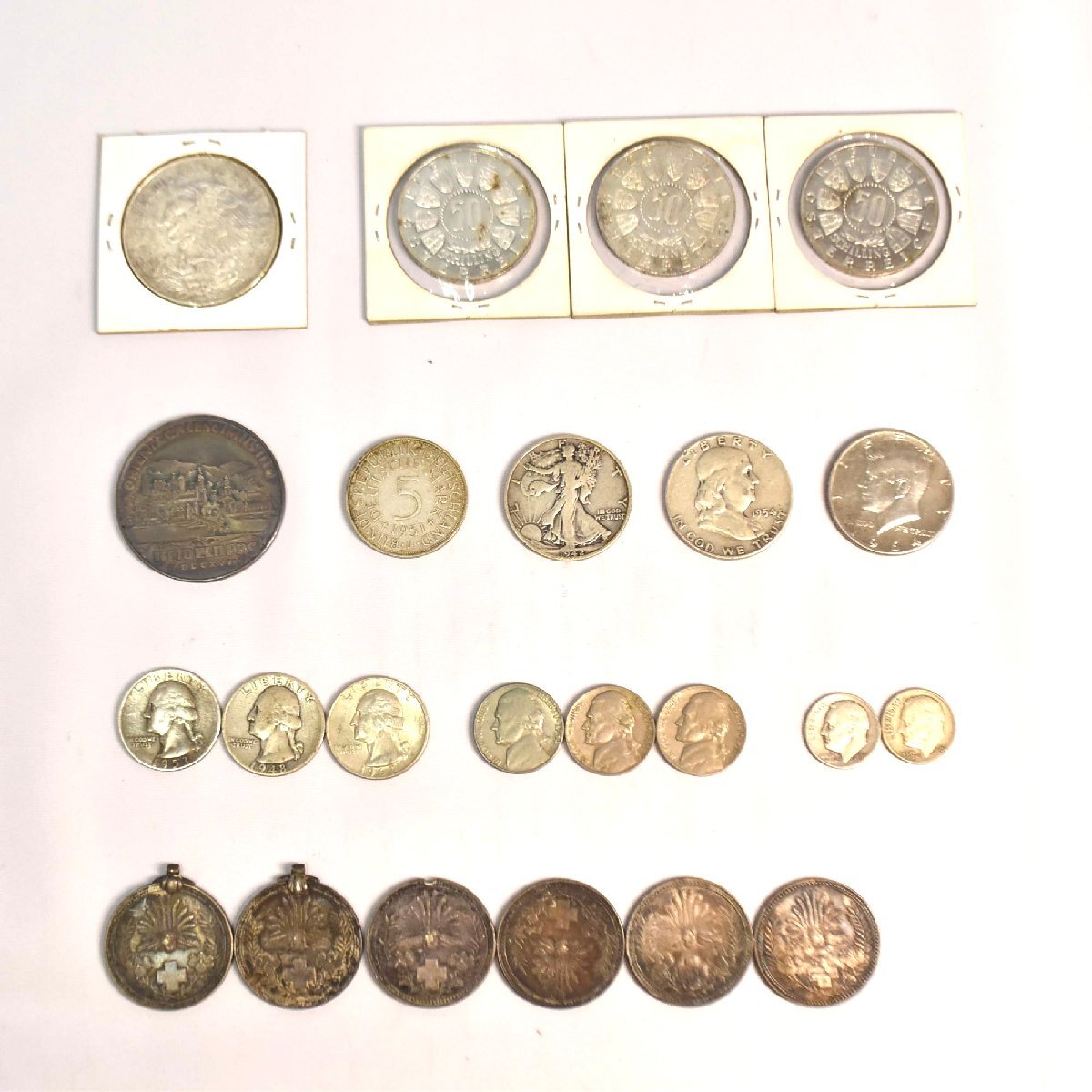 Yahoo!オークション - (5-4401)23点 25ペソ銀貨(メキシコオリンピック...