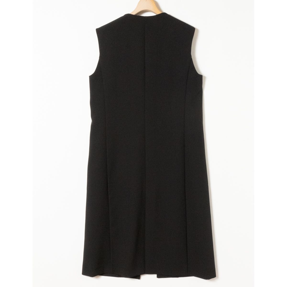 Yahoo!オークション - Elura エルーラ ロングジレベスト ブラック 黒 M...