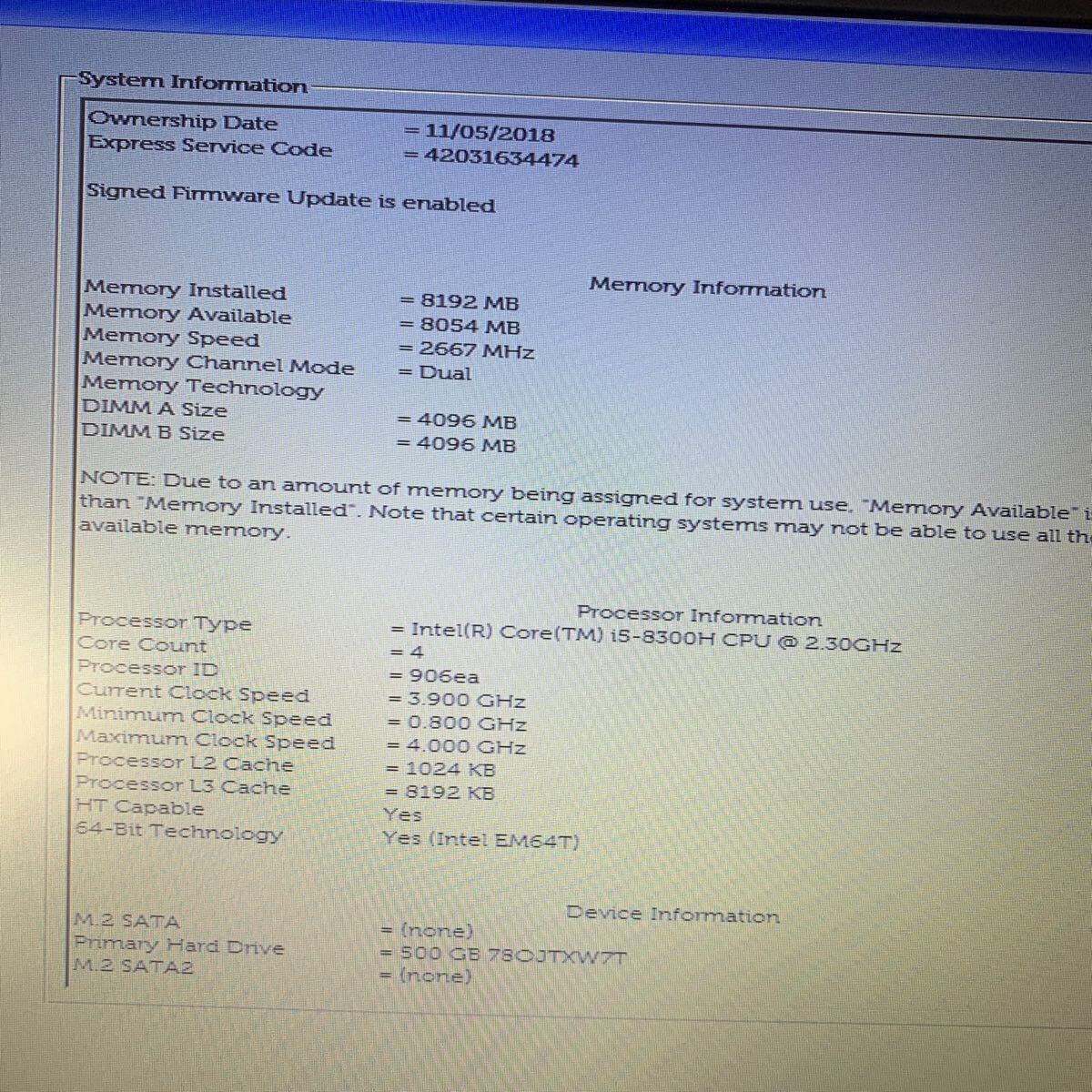 Yahoo!オークション - JK5696 DELL Latitude 5591/Core i5-8300H /メモ...