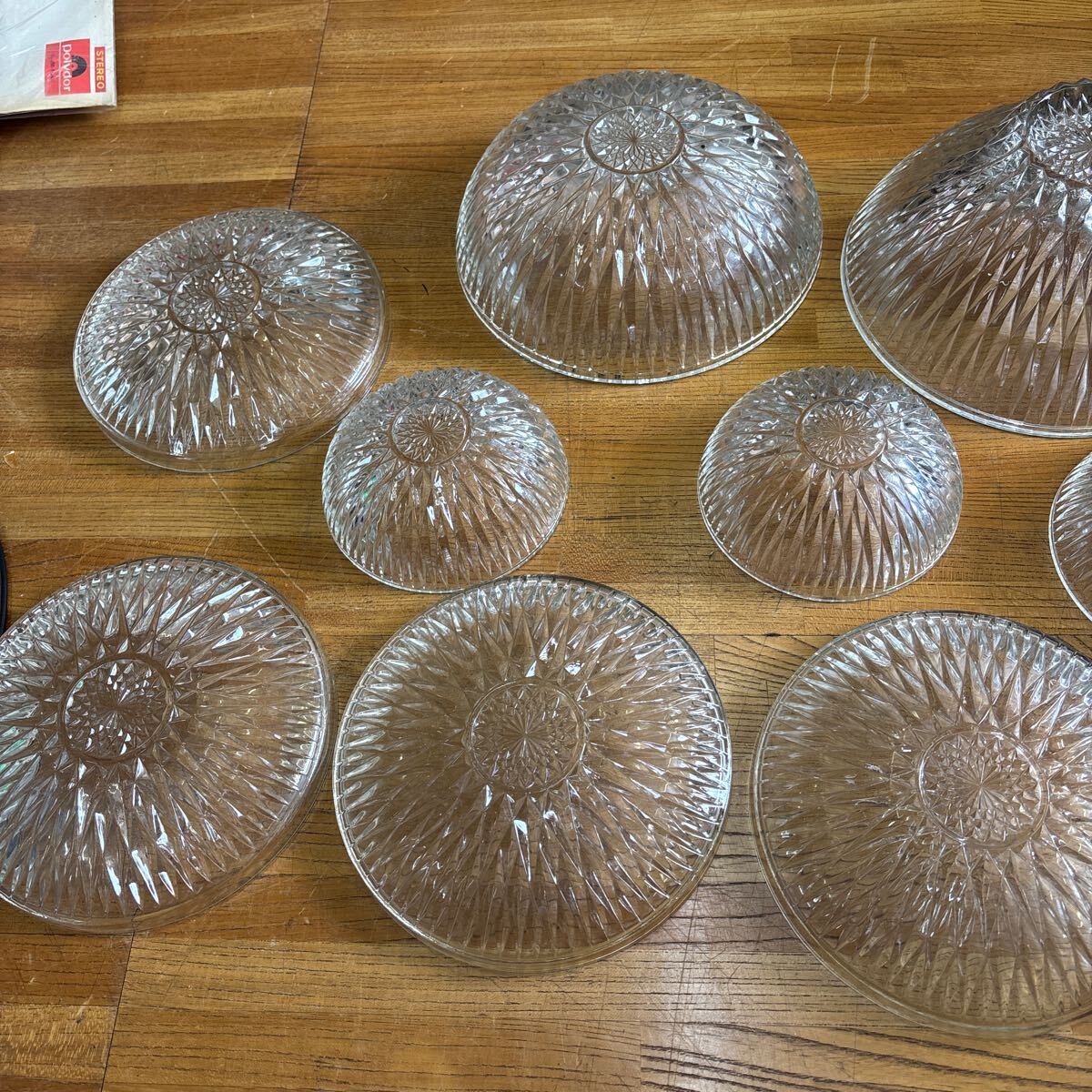 Yahoo!オークション - A2-183 HOYA 保谷クリスタル サラダボウル ガラ...