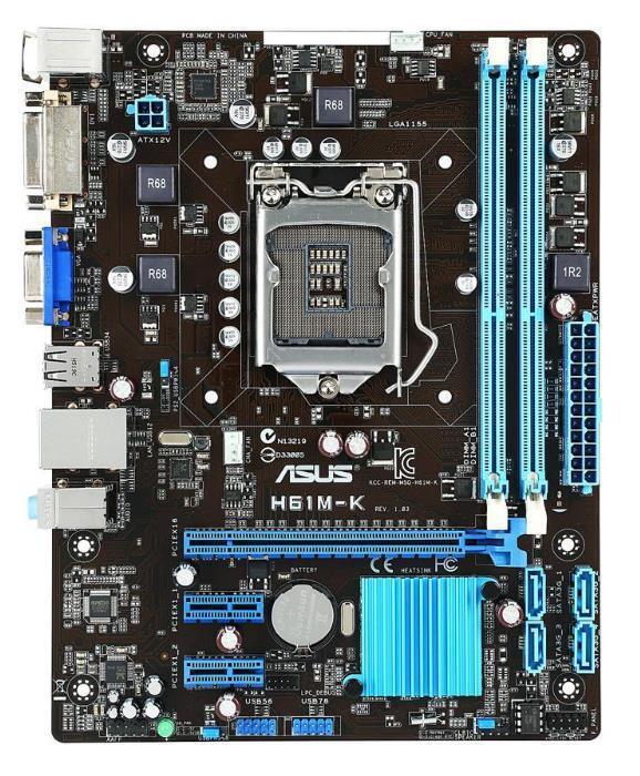 Yahoo!オークション - ASUS H61M-K LGA 1155 Intel H61 Micro ATX Inte...