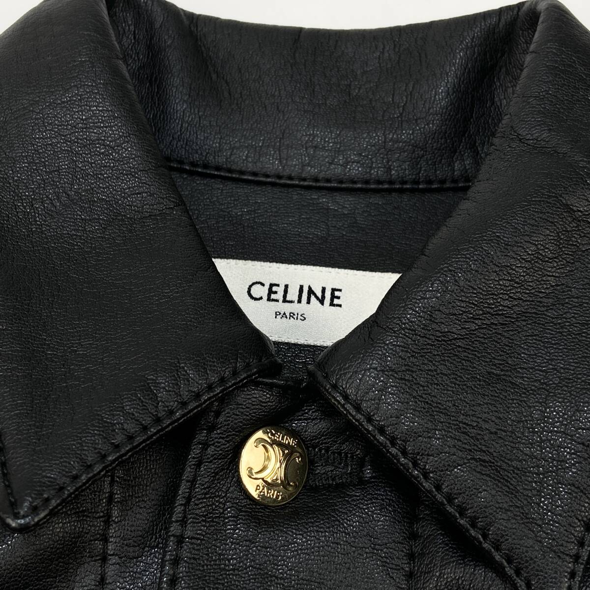極美品 CELINE by Hedi Slimane トラッカージャケット フェイク 極美品 CELINE by Hedi Slimane トラッカージャケット フェイク