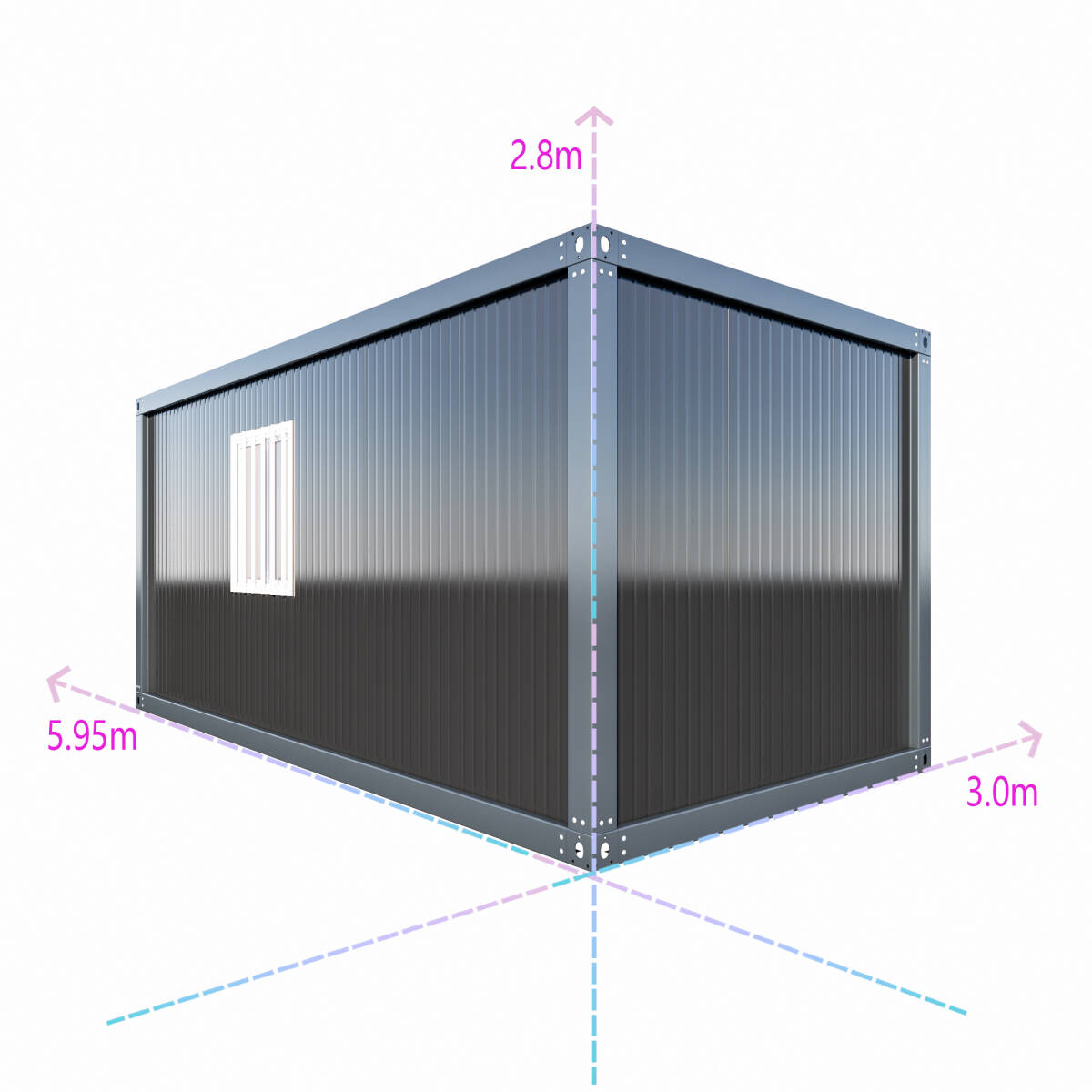 Yahoo!オークション - 10畳 組立式 ユニットハウス 黒 3m×5.95m コ...