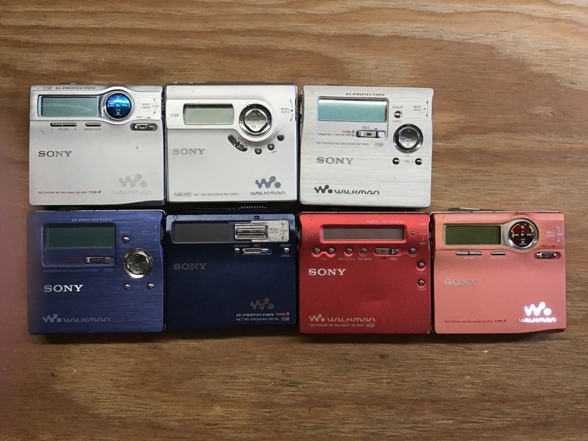 SONY MZ-N920 MZ-R910 他 ソニー MDプレーヤー WALKMAN MDウォークマン 7点セット ジャンク品 1056MP(録音、再生)｜売買されたオークション情報 ...