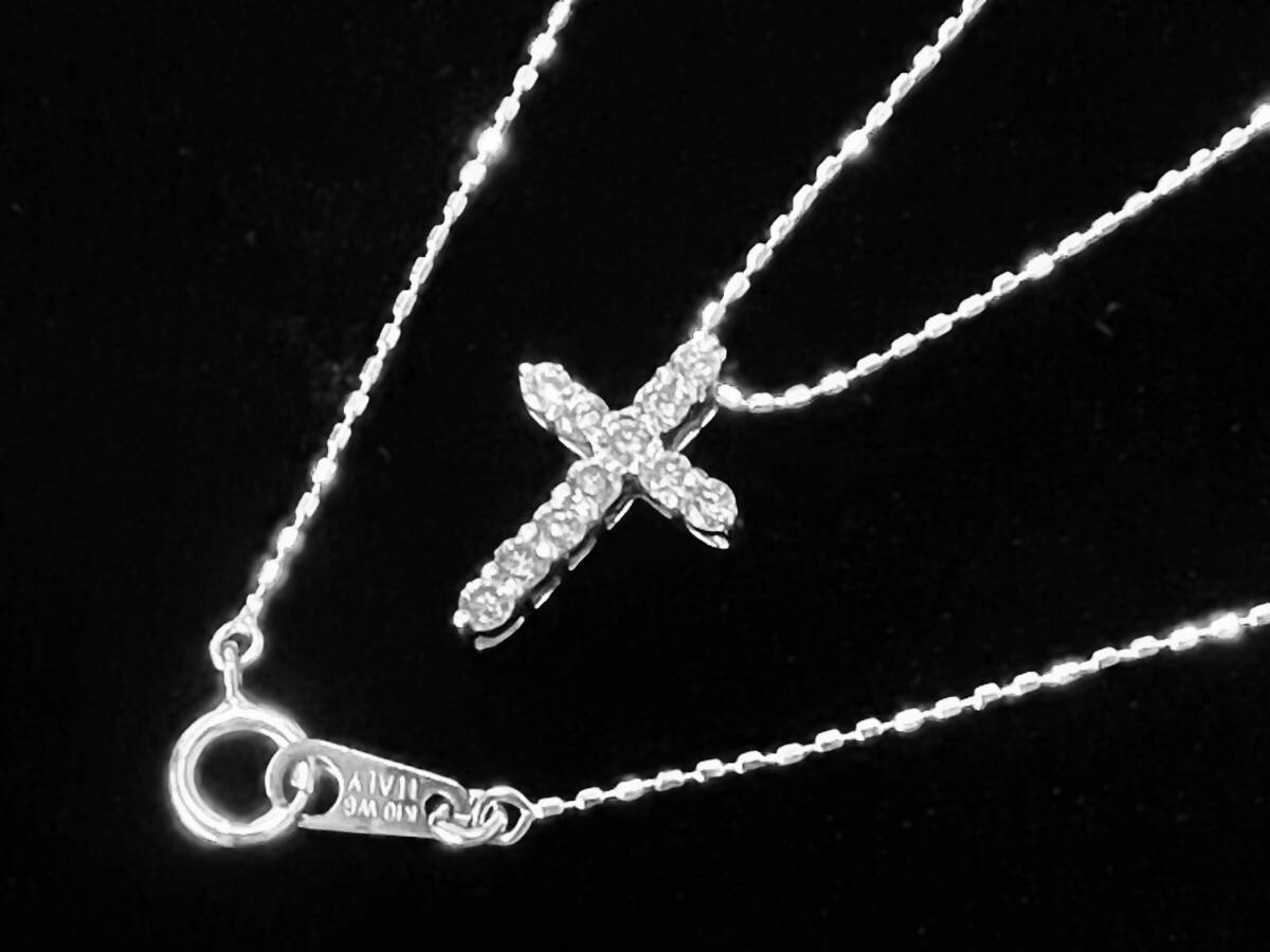 Yahoo!オークション - 【極美品】K10WG 1.4g ダイヤモンド0.2カラット ...