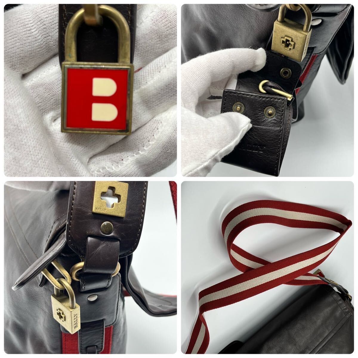 Yahoo!オークション - 極美品/大容量 BALLY メッセンジャーバッグ A4 ...