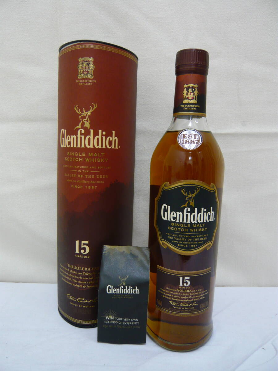 M42209 Glenfiddich グレンフィデック 15年 SINGLE MALT SCOTCH WHISKY シングルモルト スコッチウイスキー 750ml 40％(スコッチ)｜売買され ...