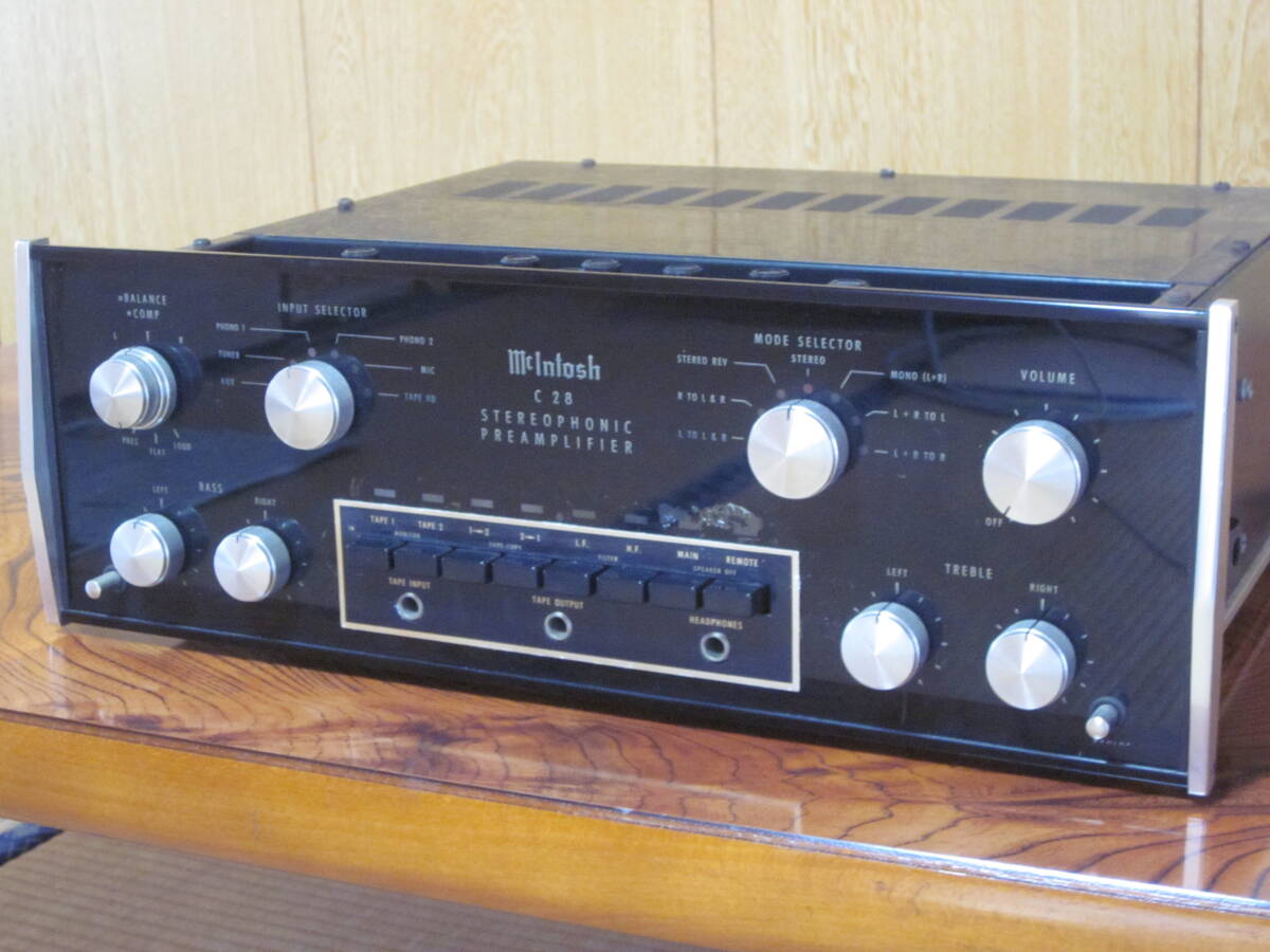 Yahoo!オークション - McIntosh マッキントッシュ C28 プリアンプ ジャ...