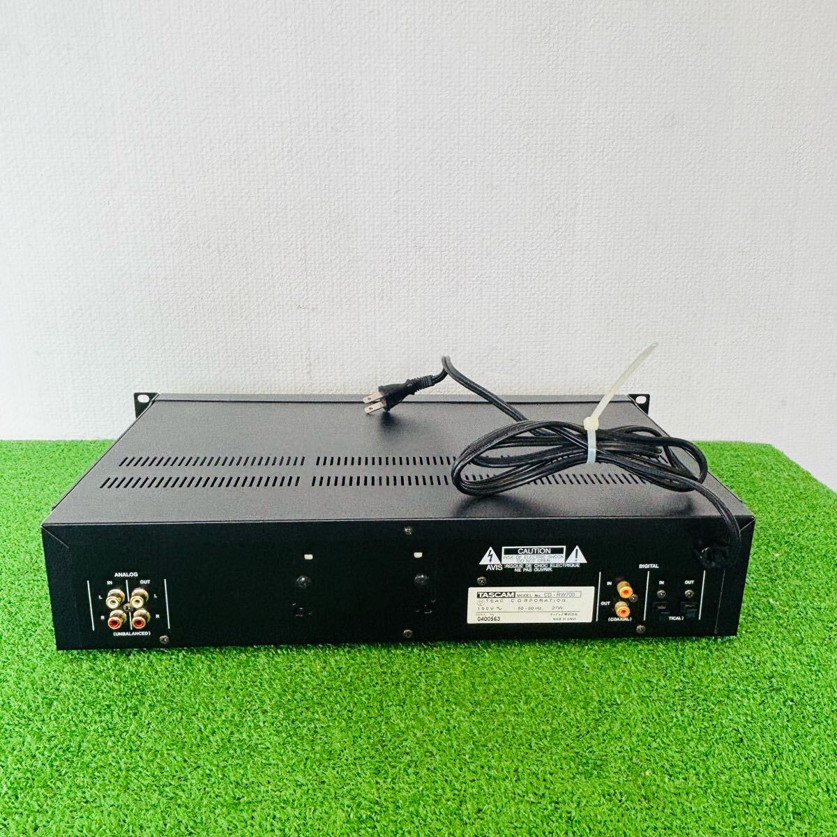 Yahoo!オークション - a236 TASCAM 業務用 CDレコーダー CD-RW700 ジャ...