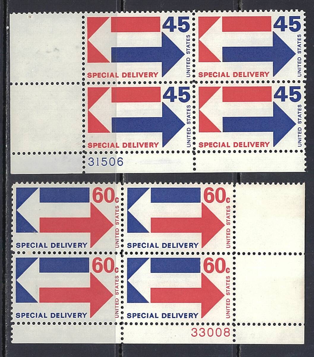 Yahoo!オークション - アメリカ 1969-71年 #E22-3 4枚プレートブロック...